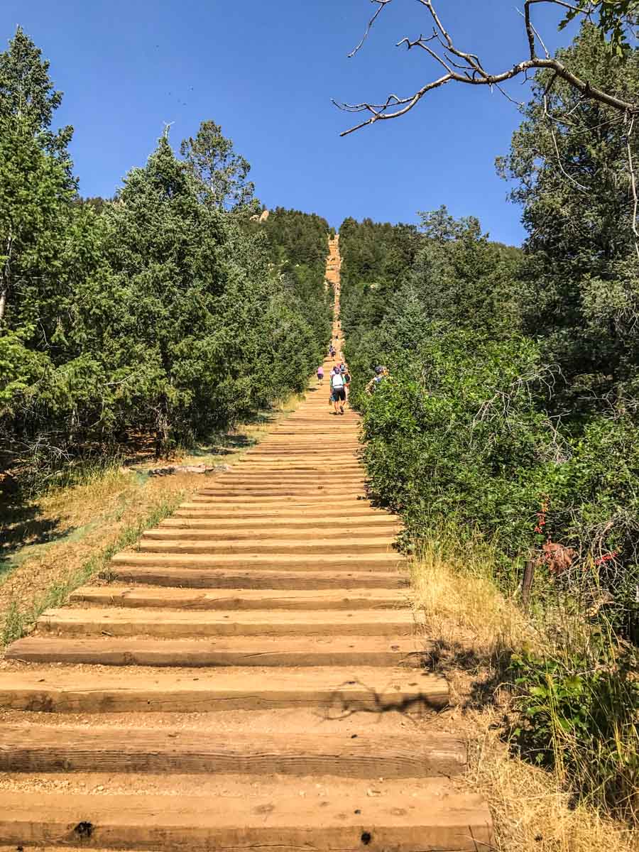 Hiking Rocky Mountain via the Manitou Incline Trail